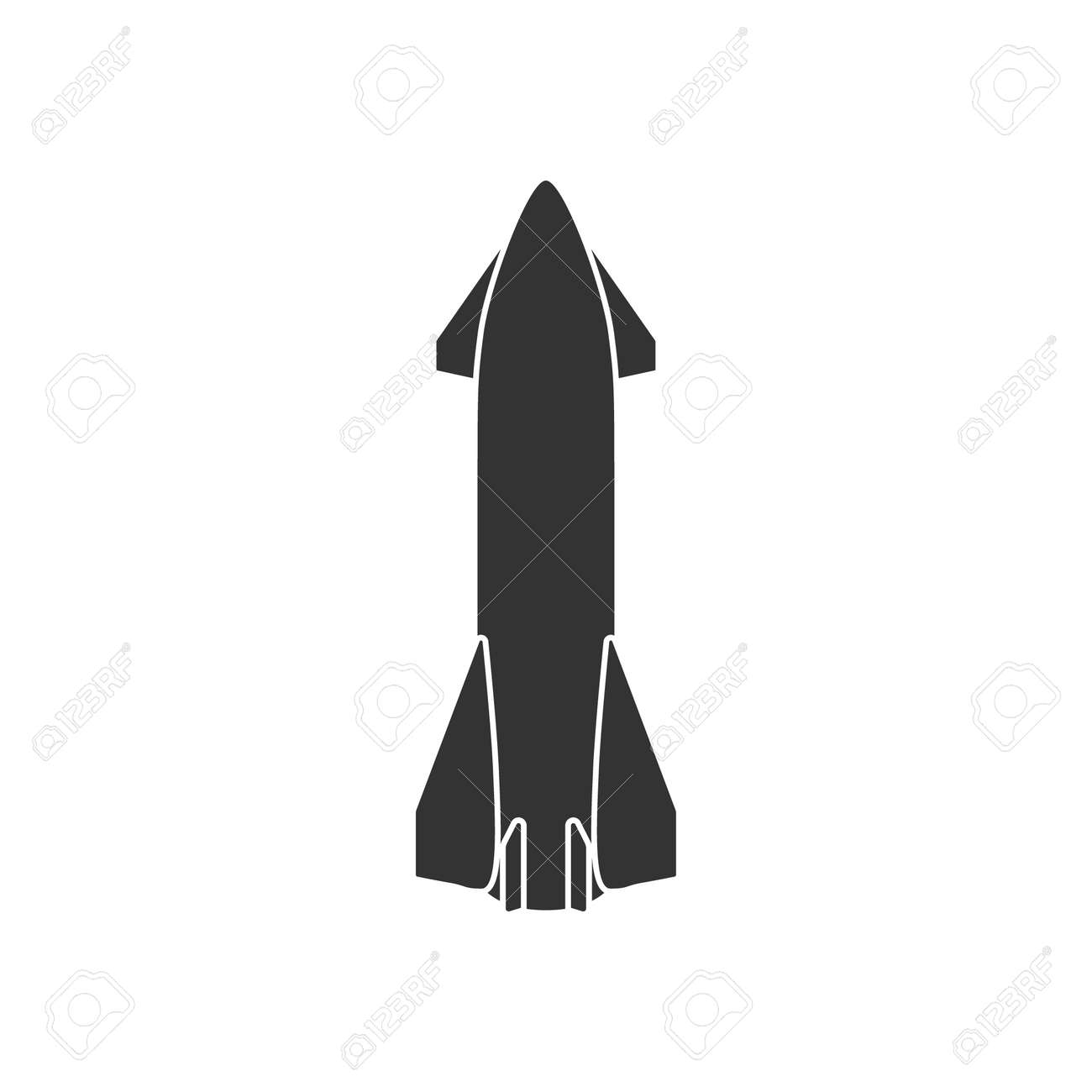 realistic spaceship vector