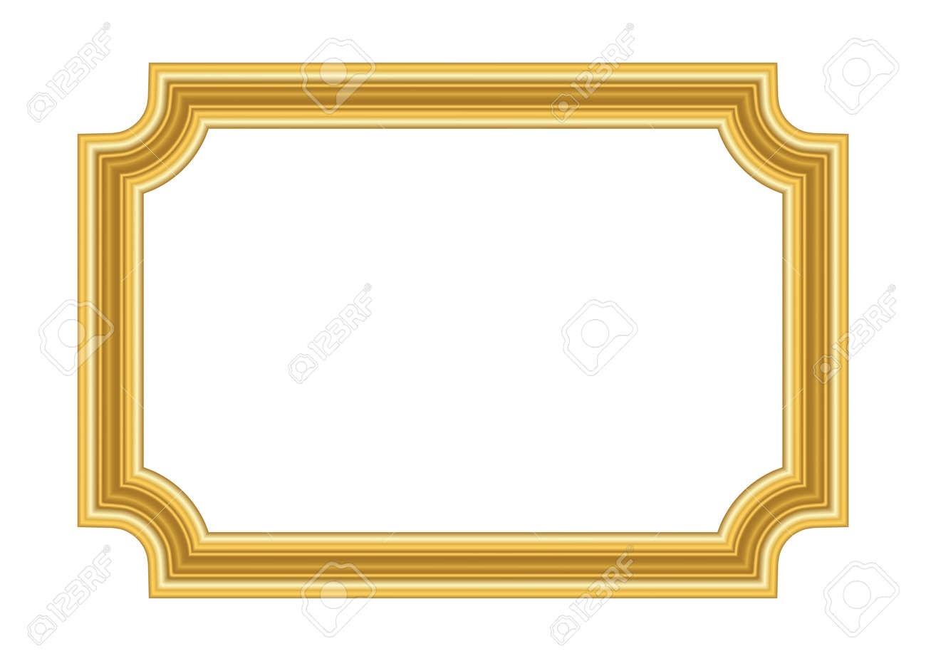 golden border design simple