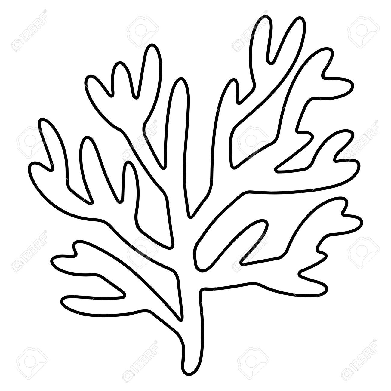 simple coral reef coloring pages