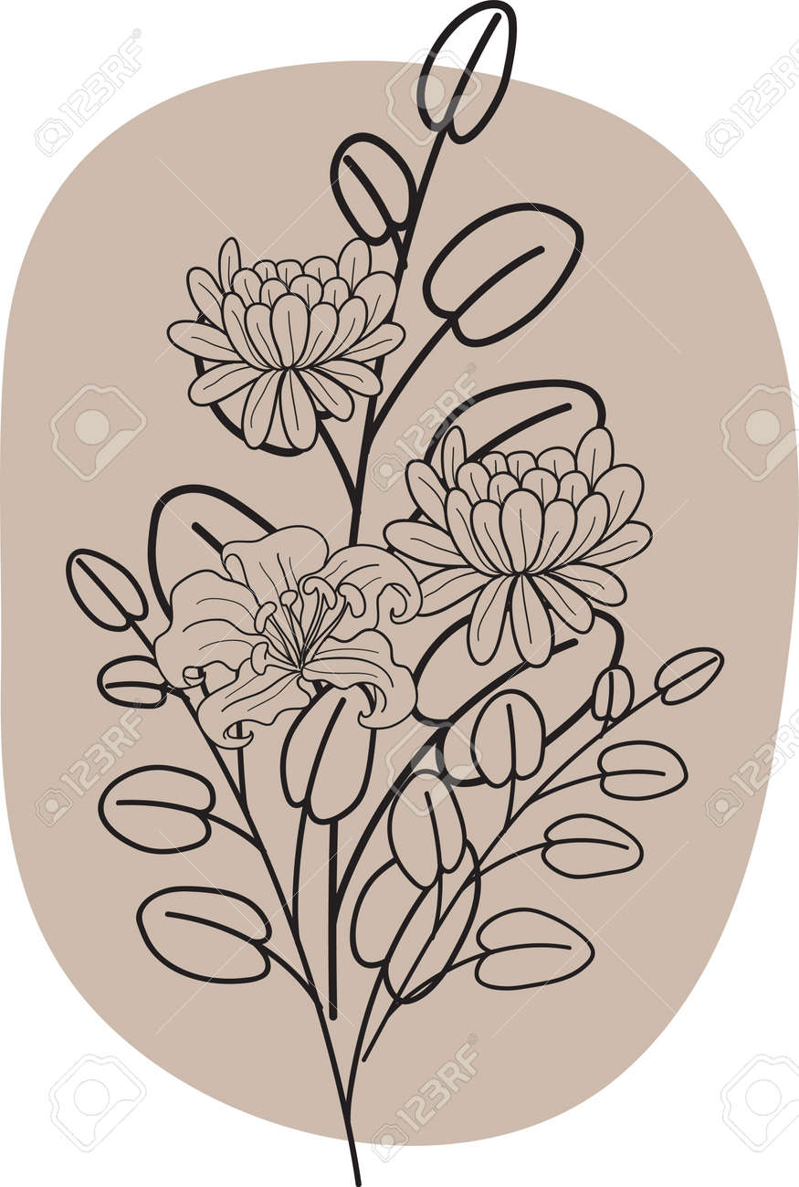 how to draw rustic flowers