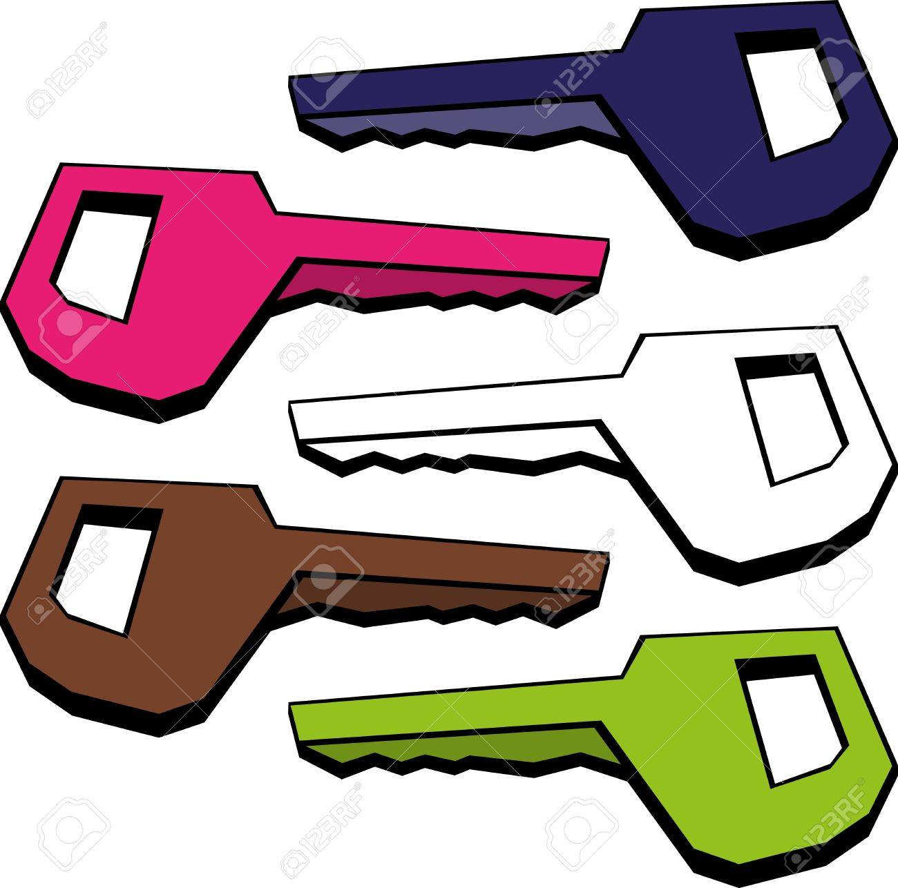 number 5 objects clipart