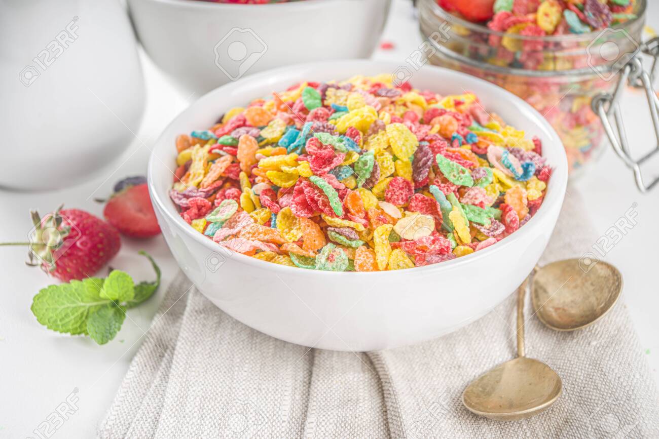 colorful cornflakes