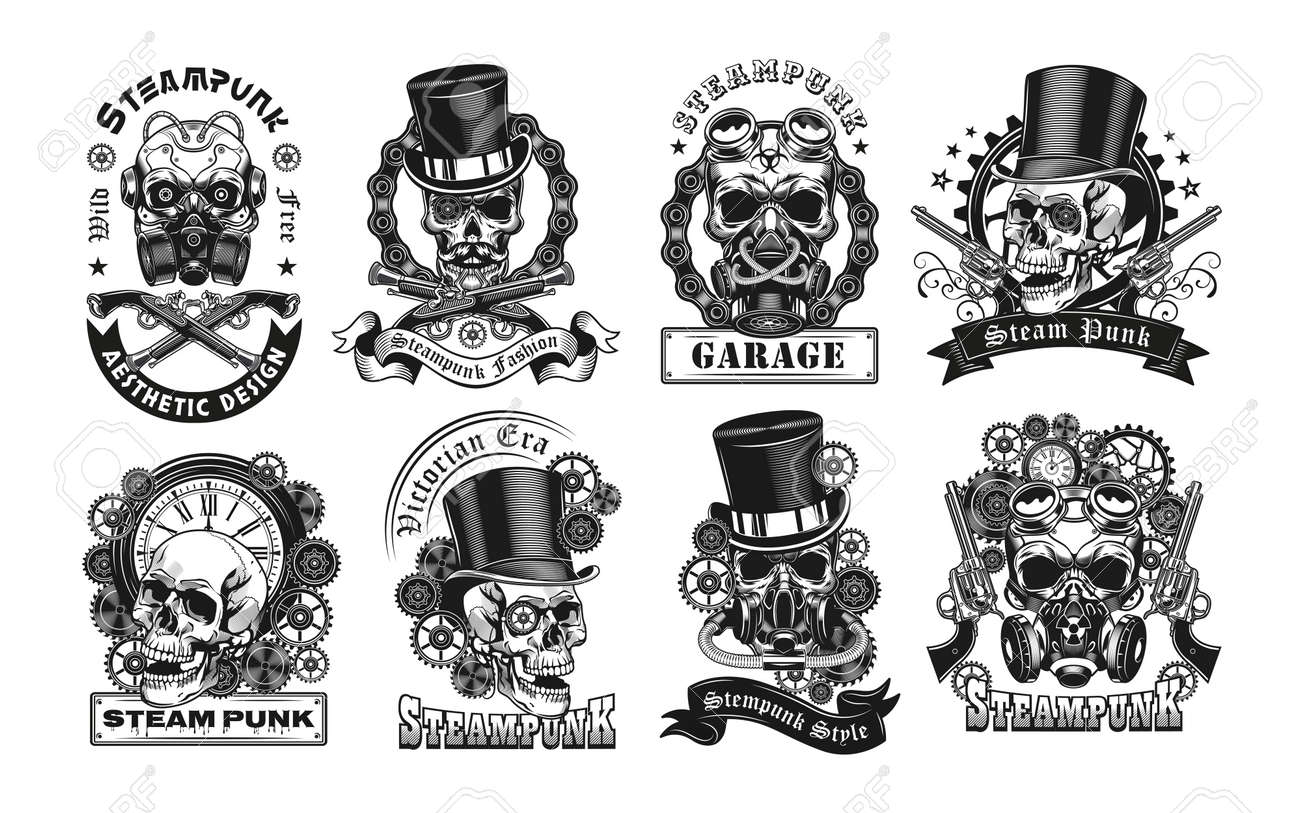 steampunk hat vector