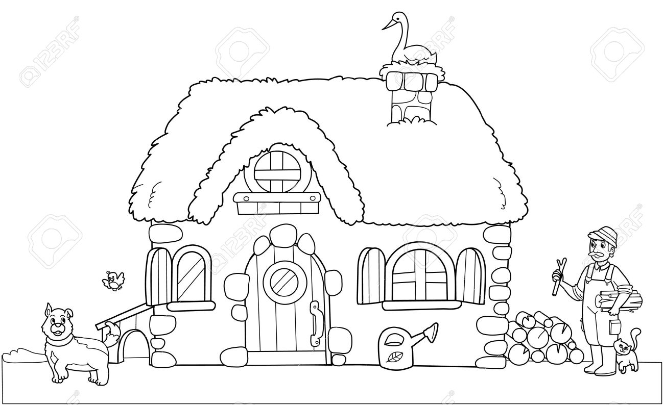 old barn coloring pages