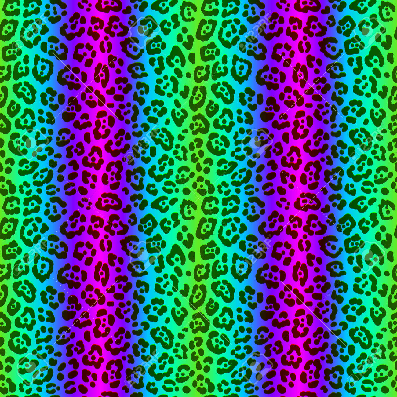 neon leopard print background