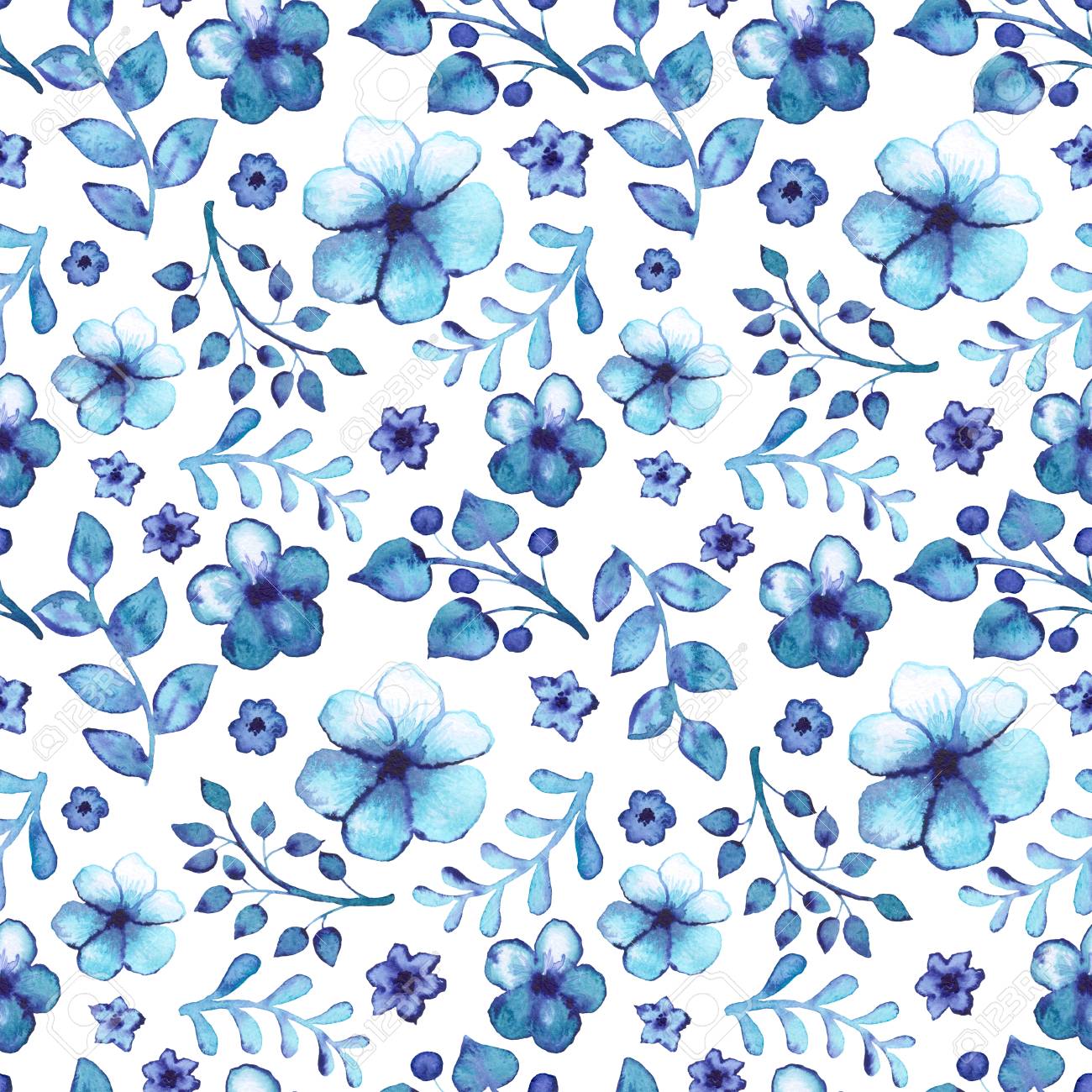 light blue flower pattern