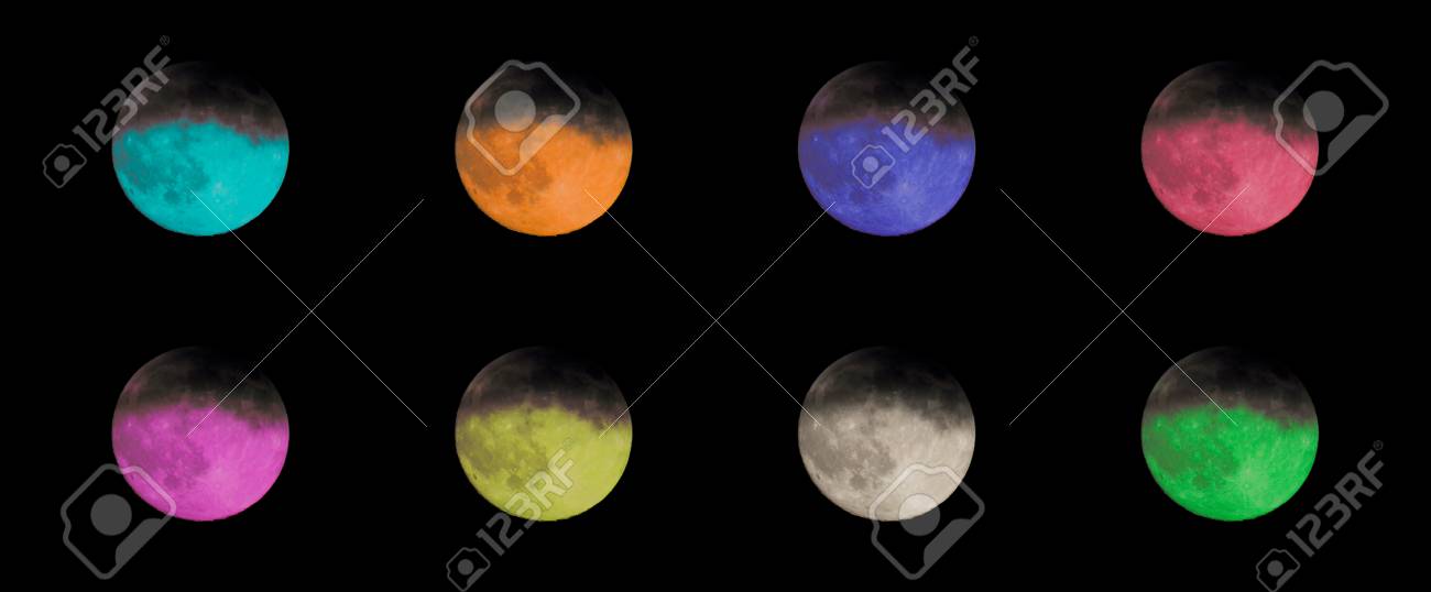 colored moons