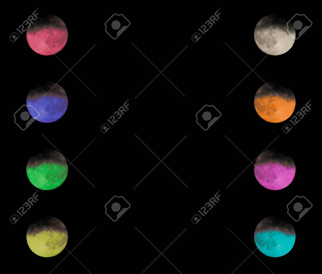 colored moons
