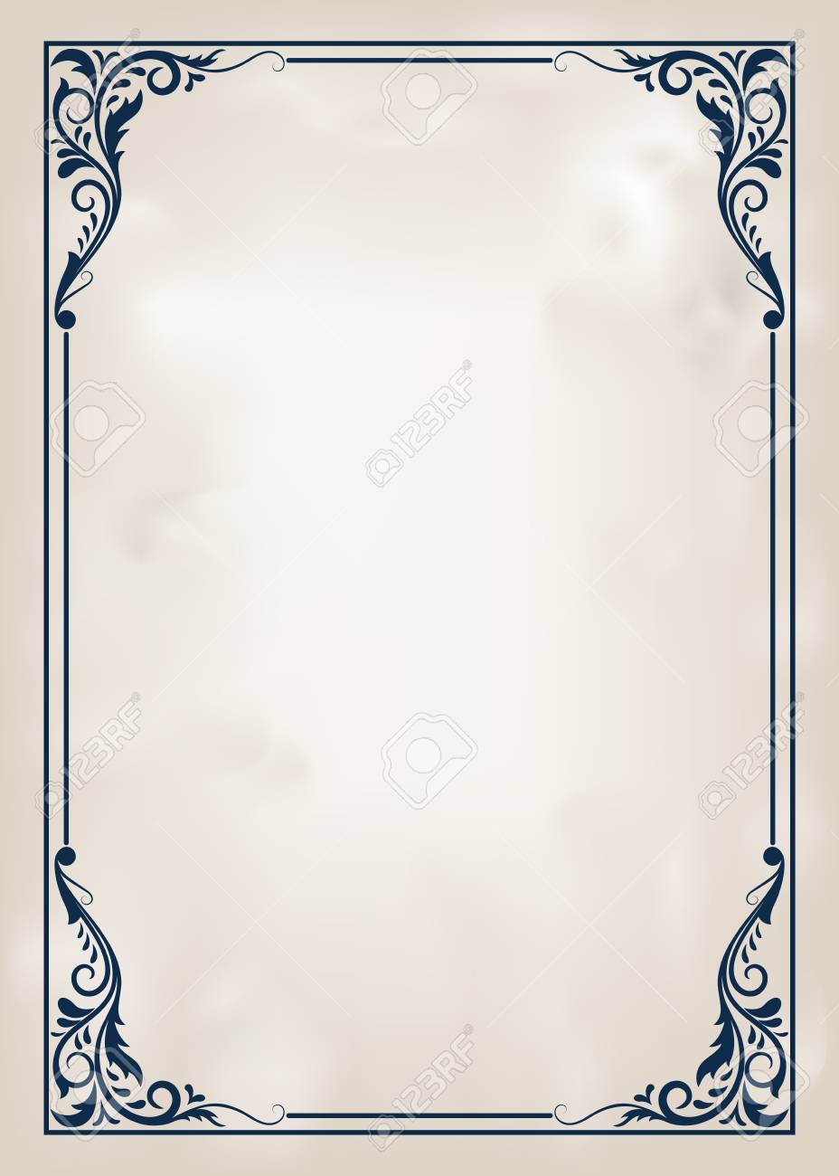 old fashioned border design