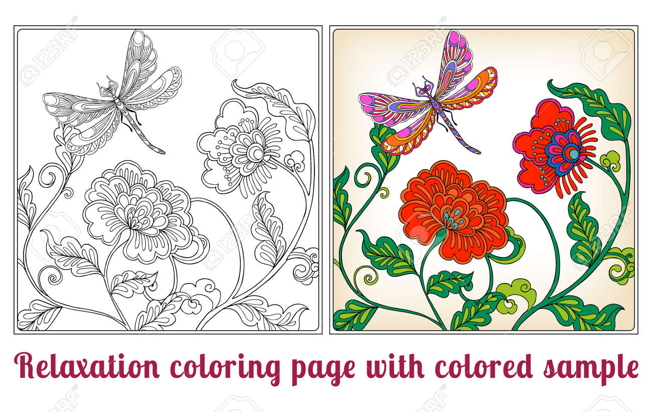birds and butterflies coloring pages