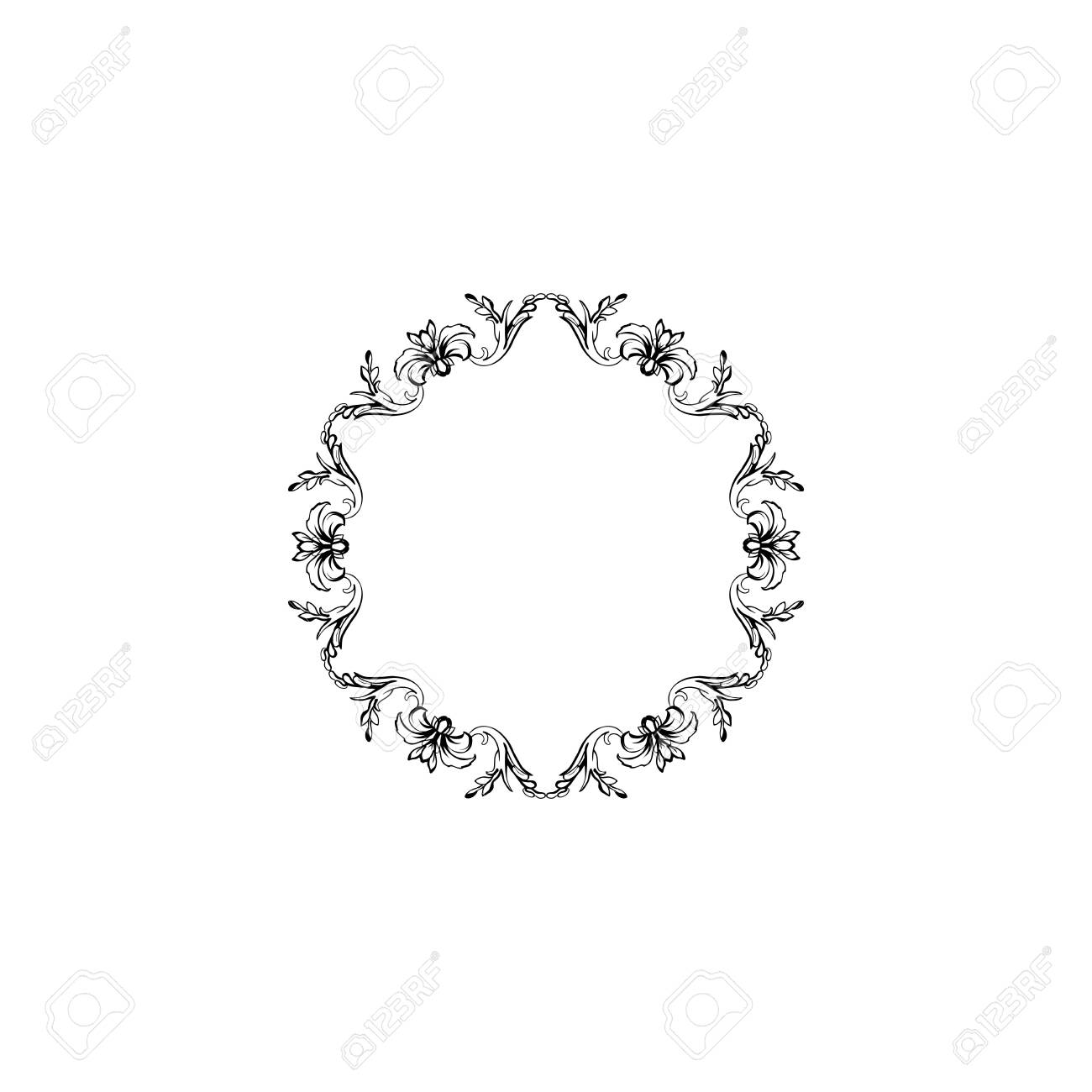 filigree round border