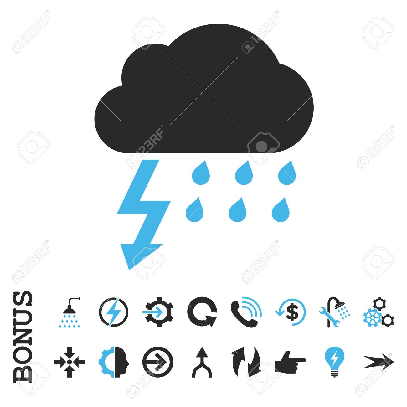thunderstorm symbol