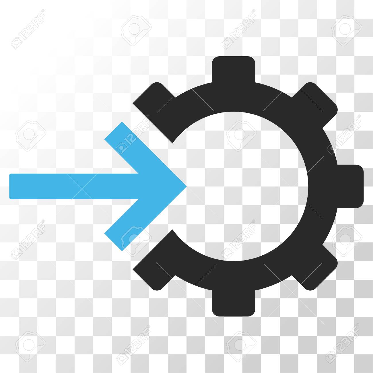 integration blue icon