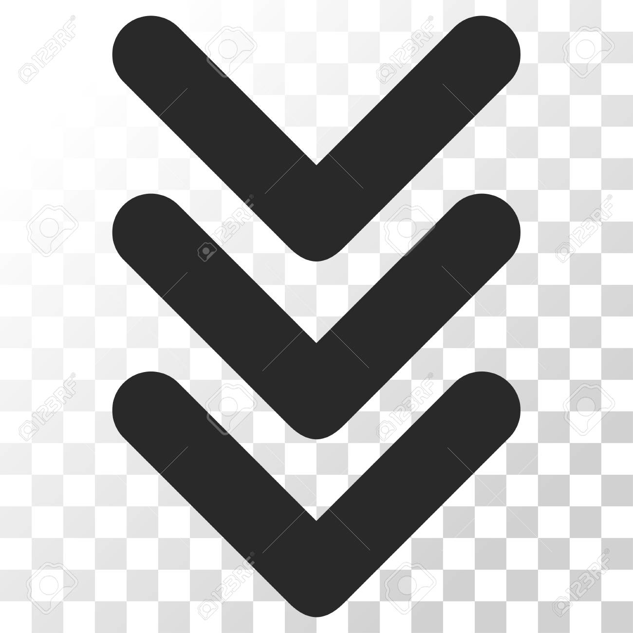 down arrow icon gray