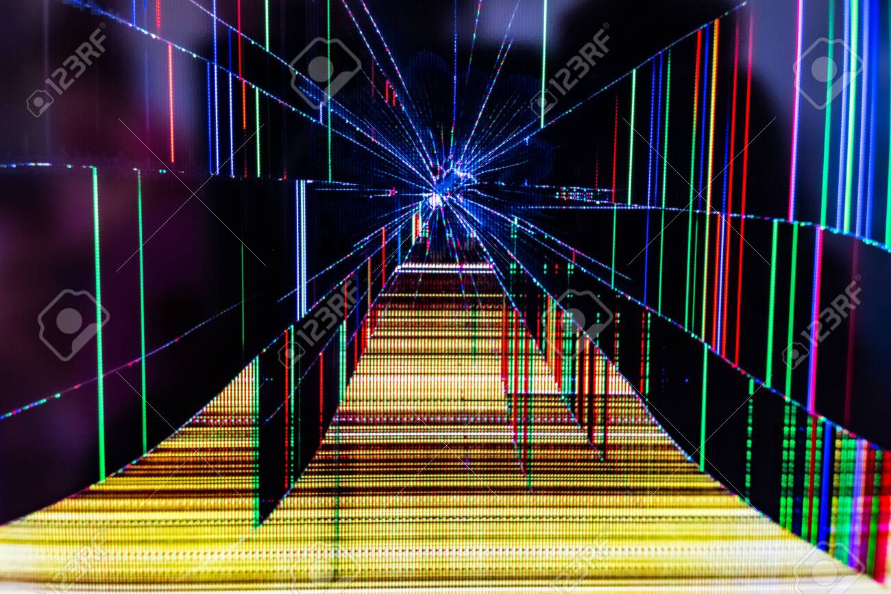 broken screen colours