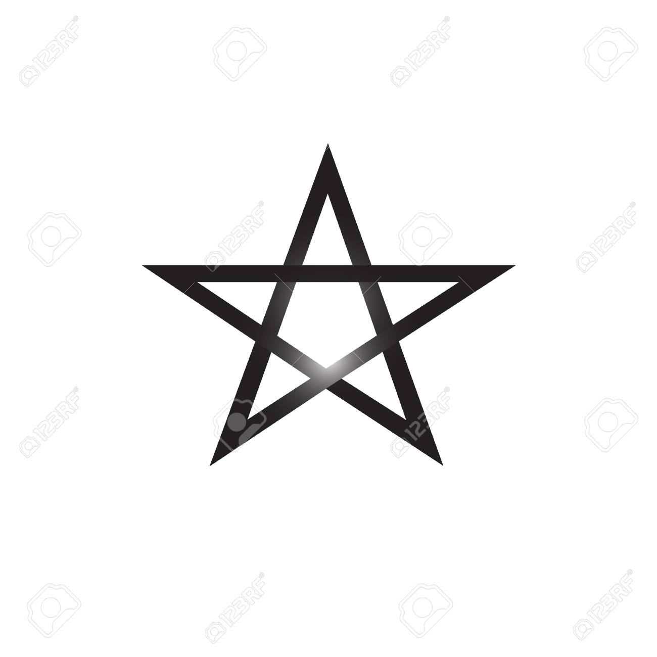 pentagram white background