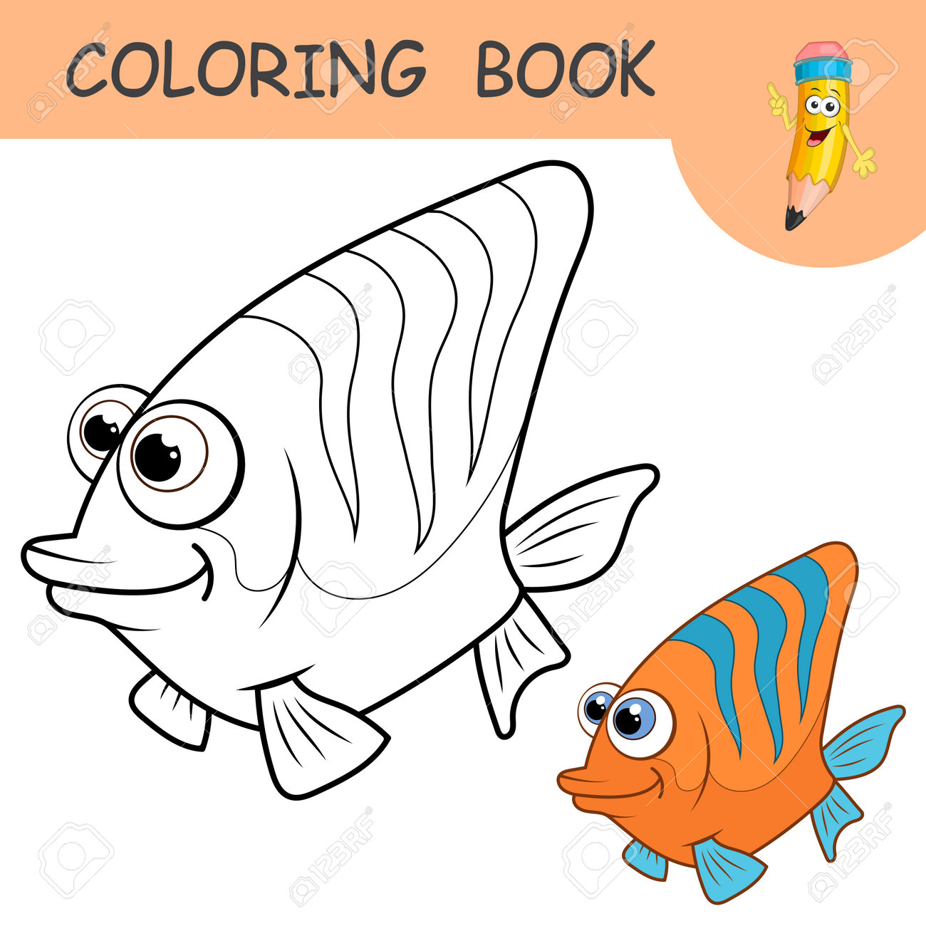 orange coloring book