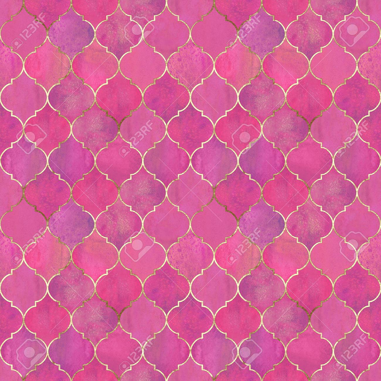 pink moroccan pattern