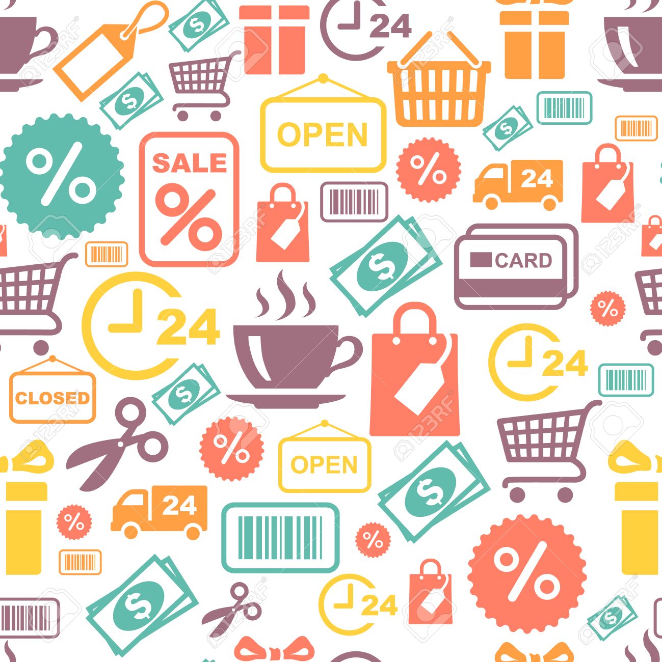 supermarket vector background