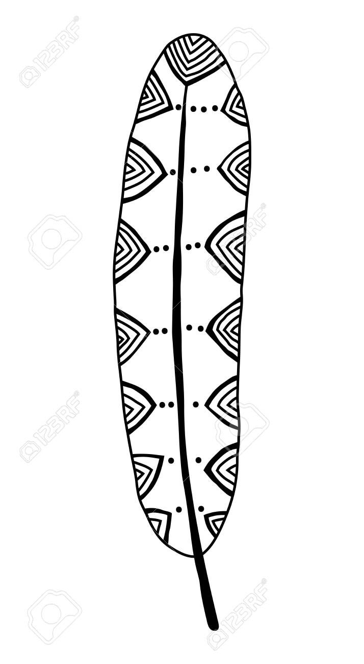 bird feather coloring pages