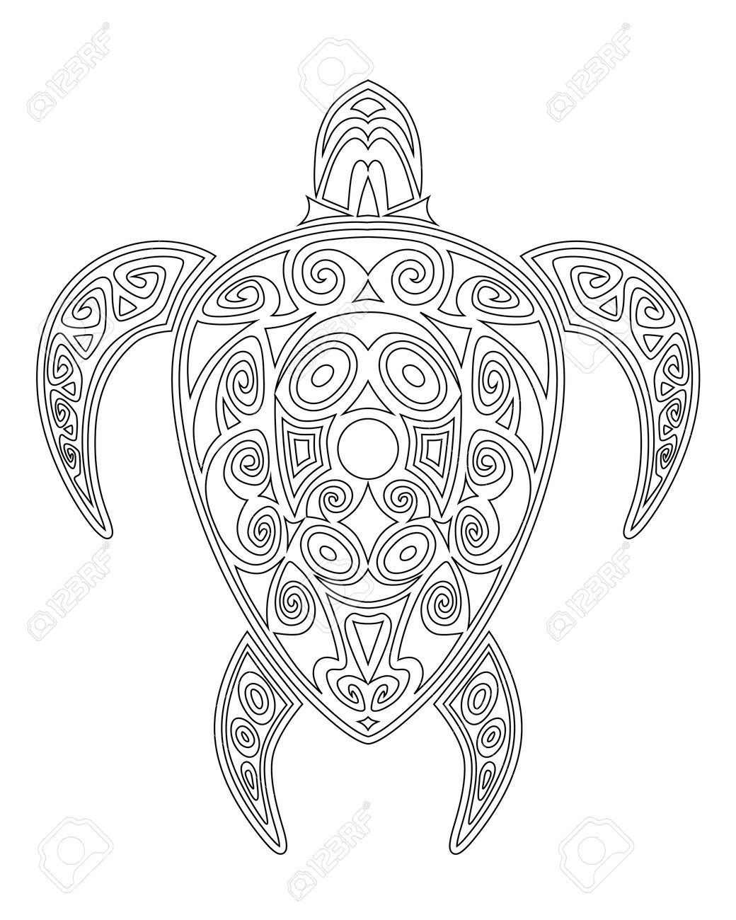 turtle mandala coloring pages