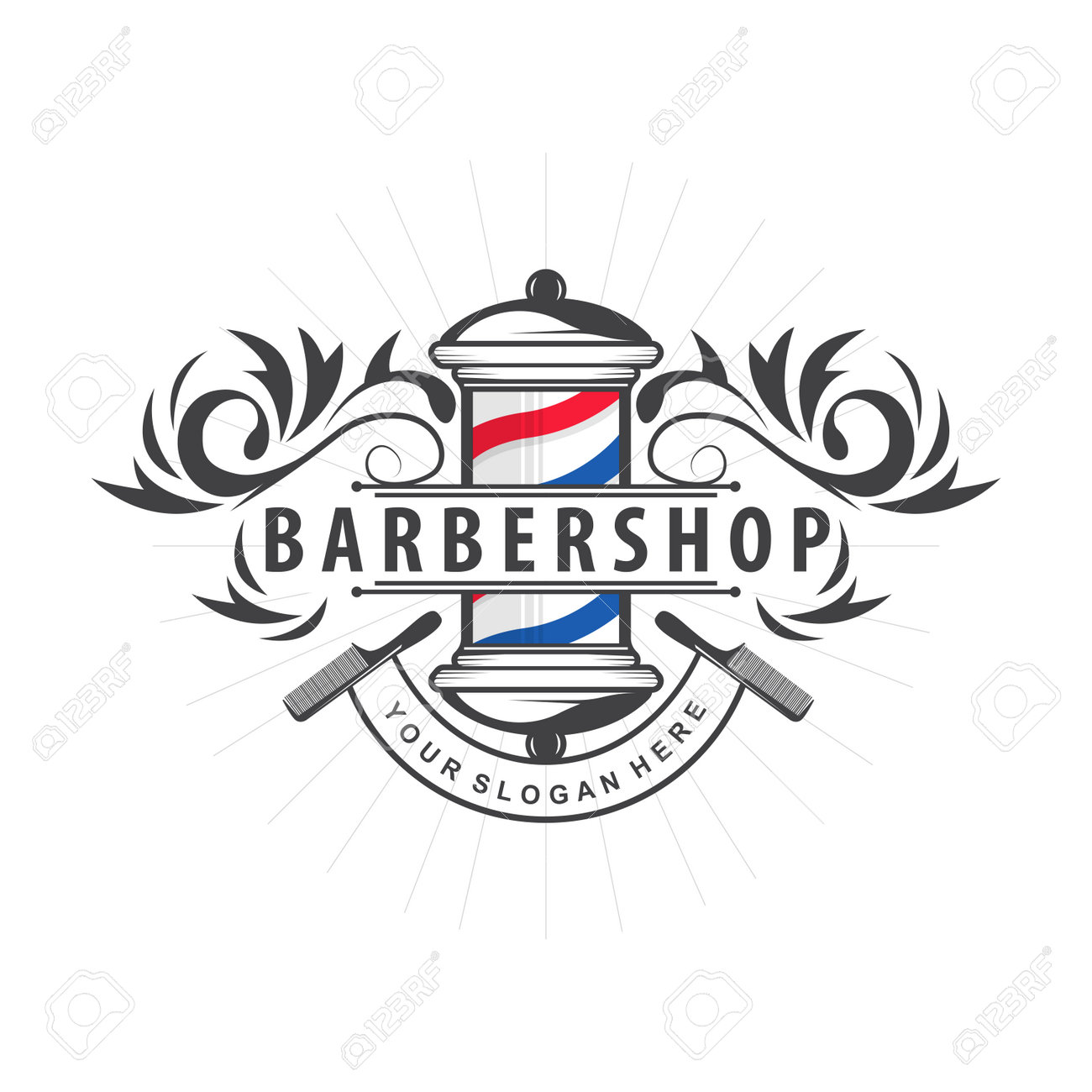 barber logo vector