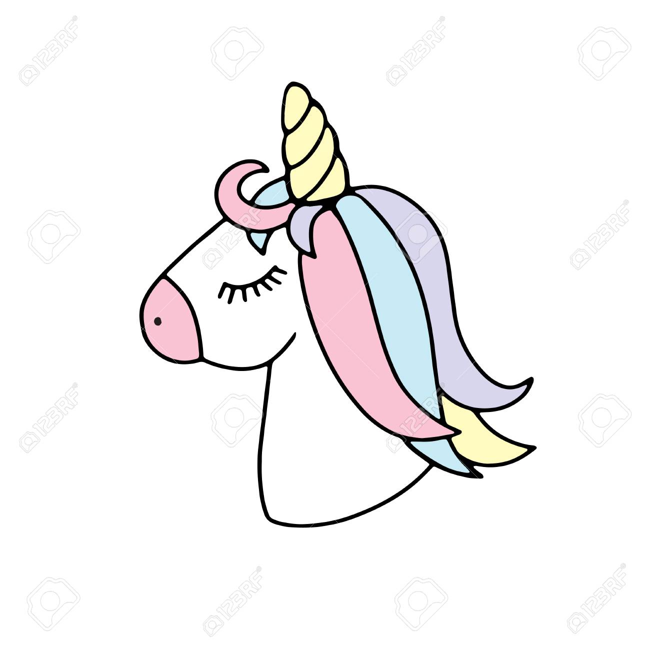unicorn funny face