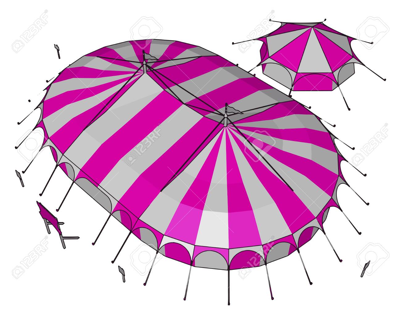 tent vector top view