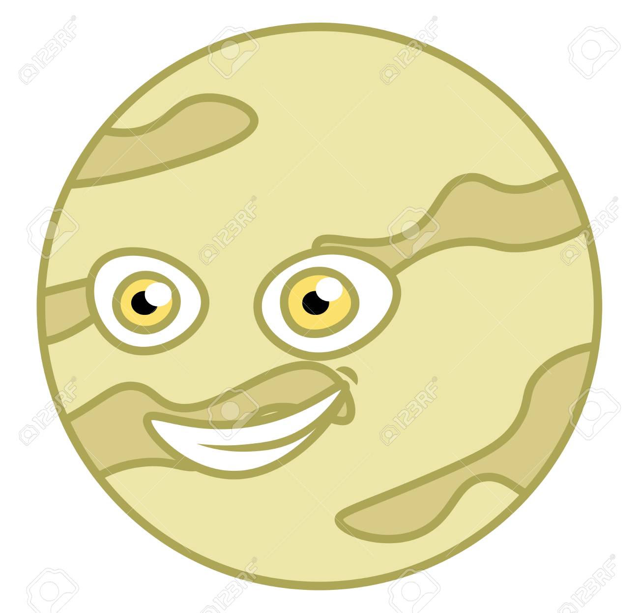 venus planet color drawing