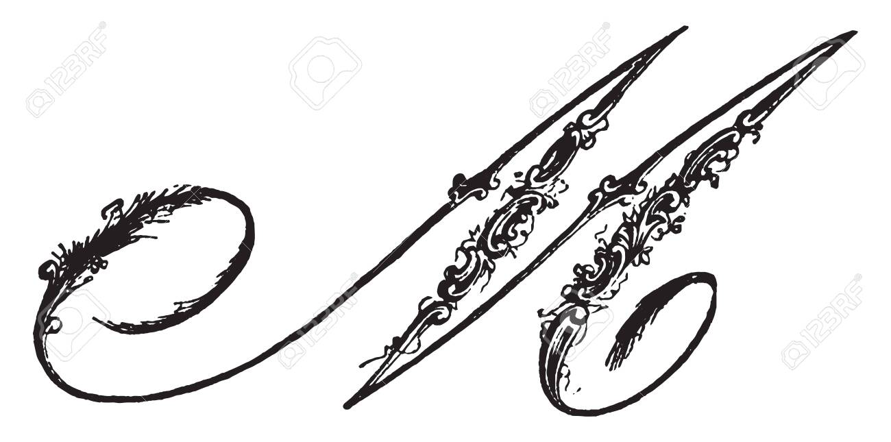 fancy script letter m