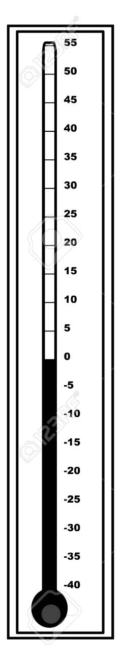 thermometer drawing celsius