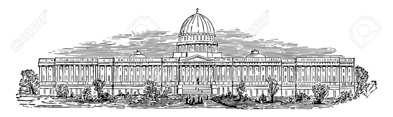 capitol building coloring page