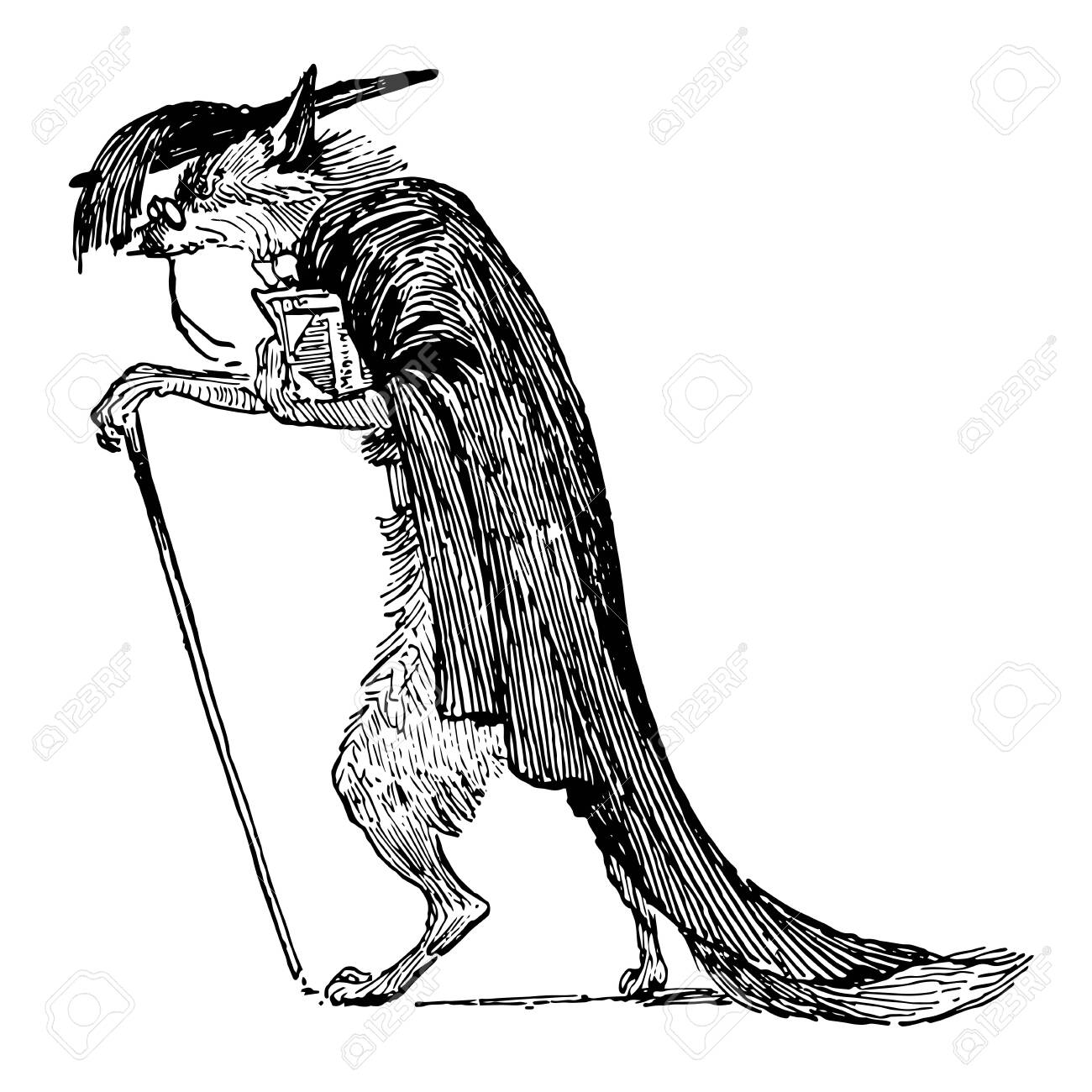 how to draw a fox hat