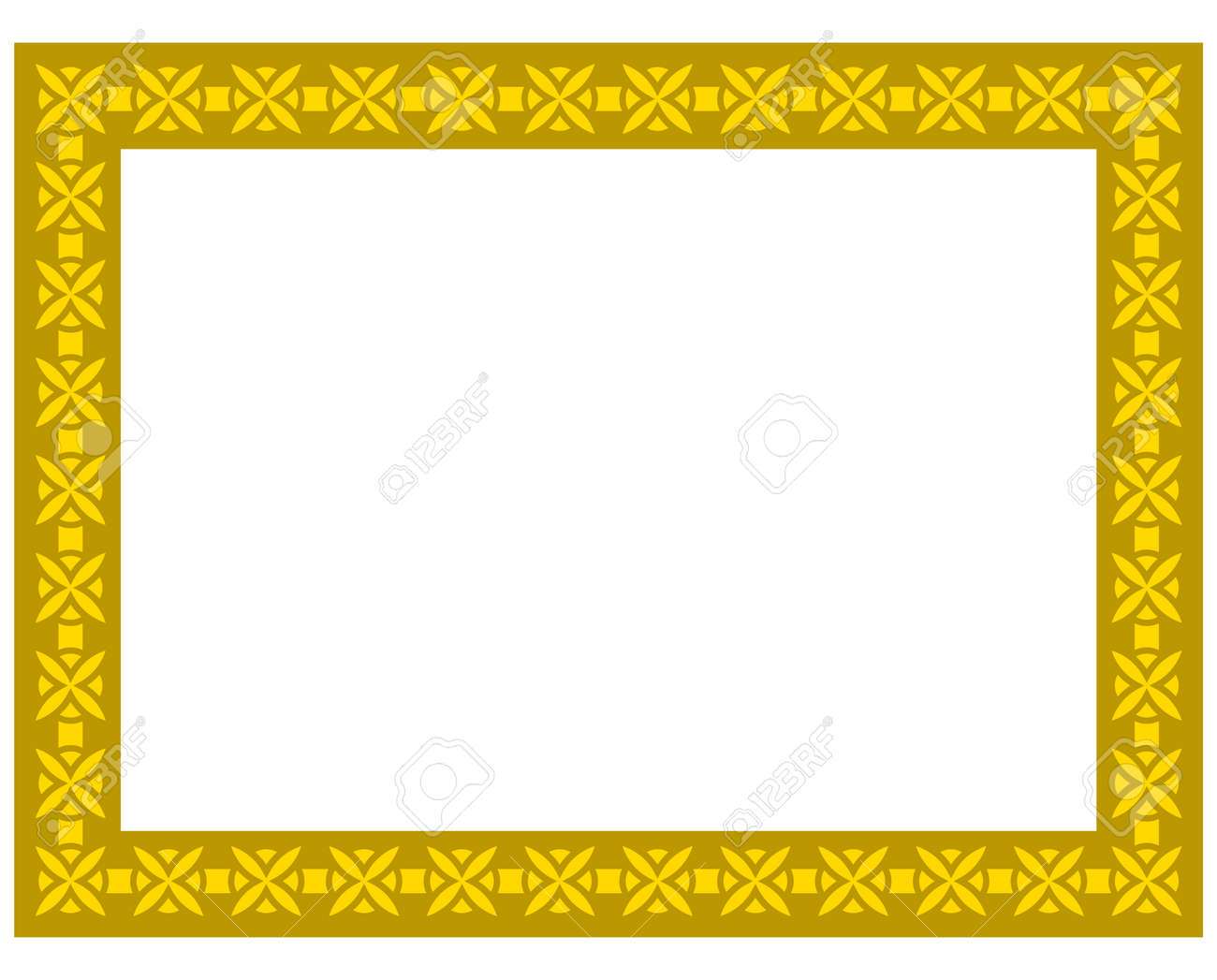 simple gold line border