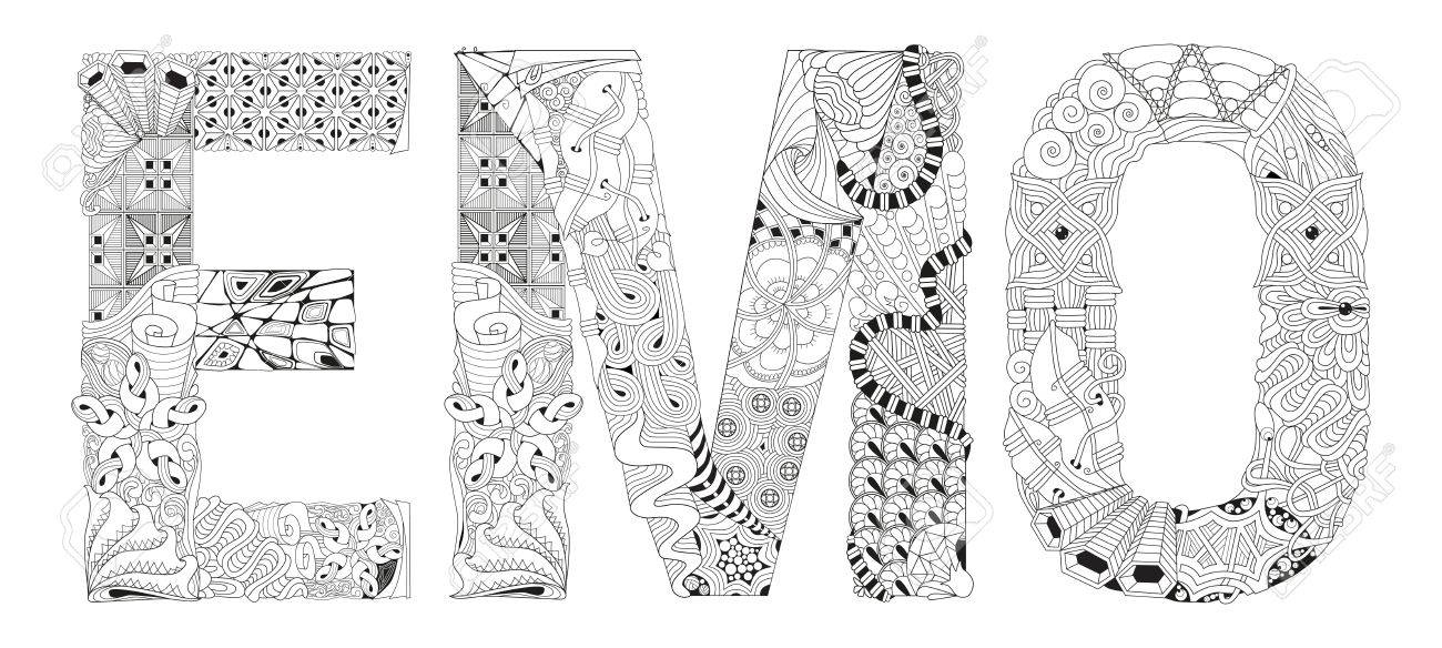 emo coloring pages free