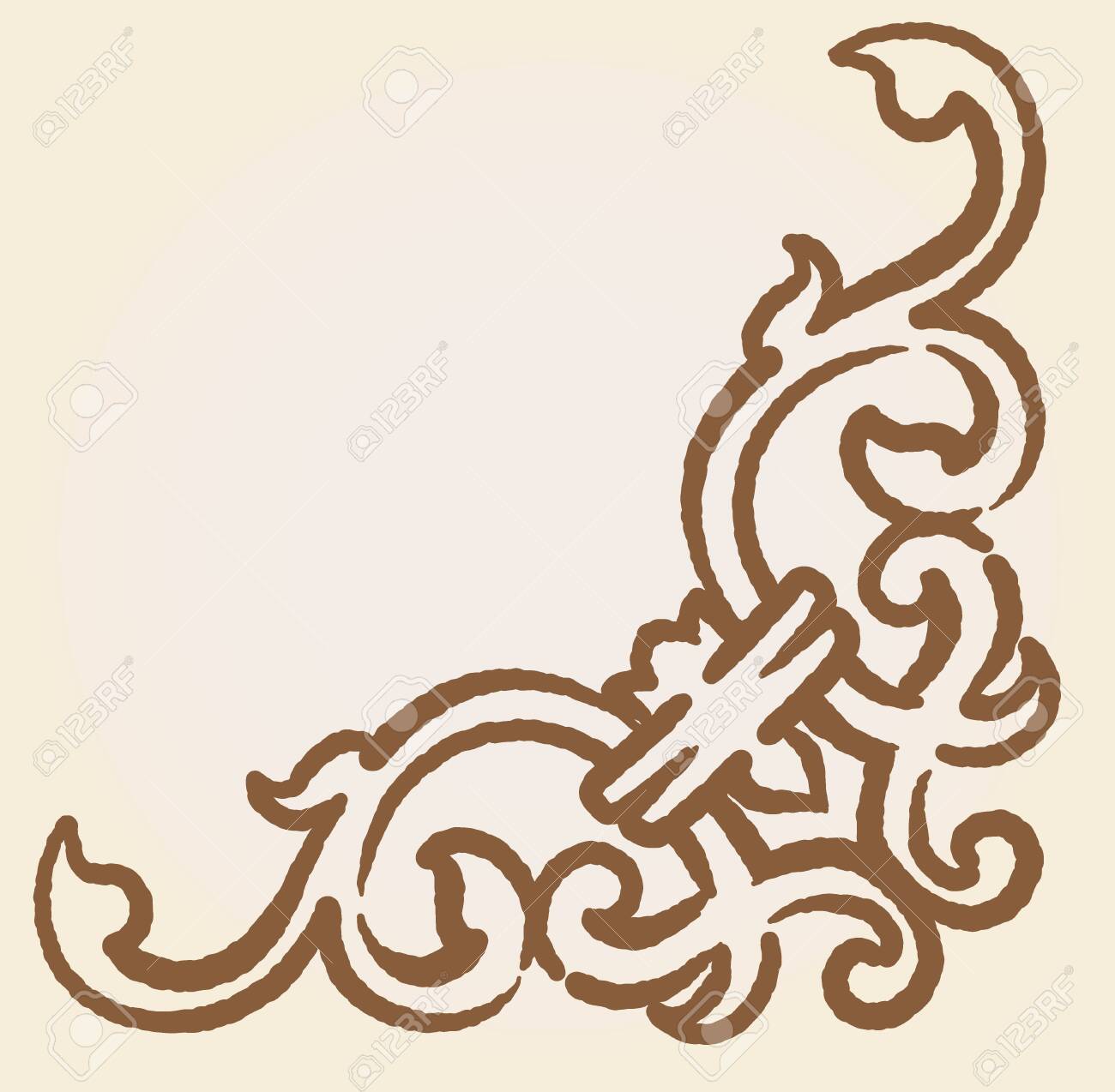 frame corner design vector