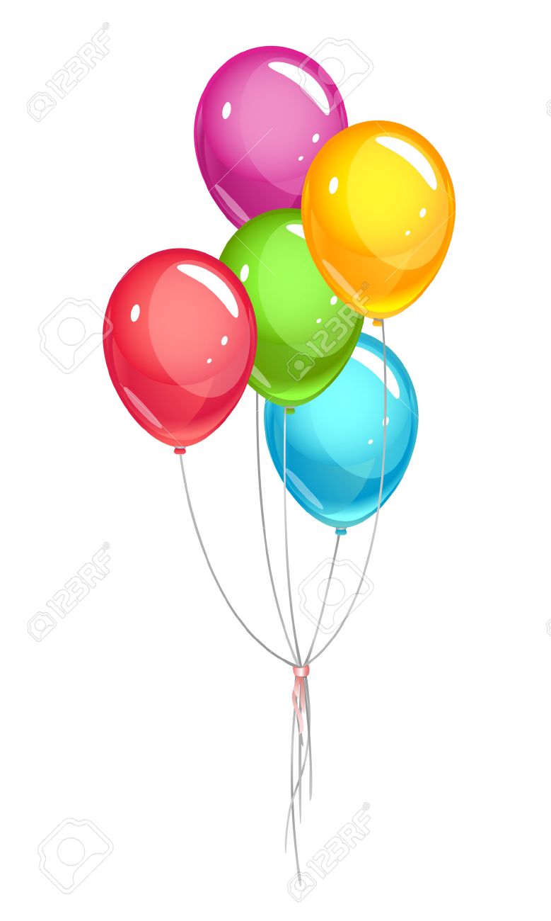 Party Ballons Bunch With Ribbon Eps10 Illustration Make Transparent Objects Isolated Royalty Free SVG Cliparts Vectors and Stock Illustration. Image 27567247