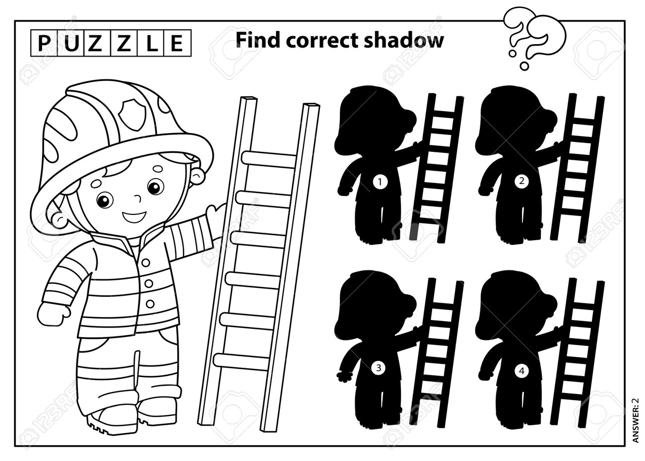 free ladder coloring pages