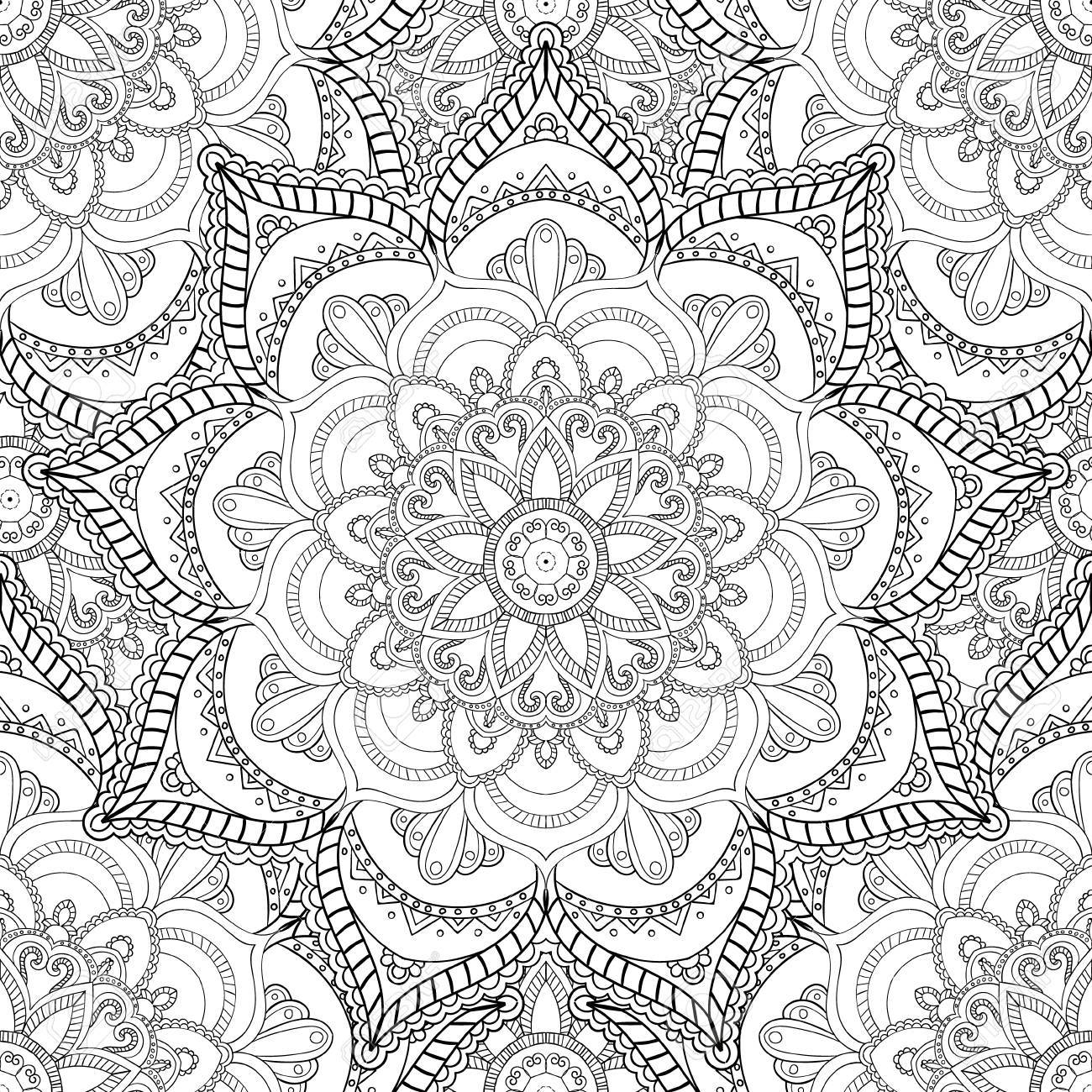 nature mandala coloring pages