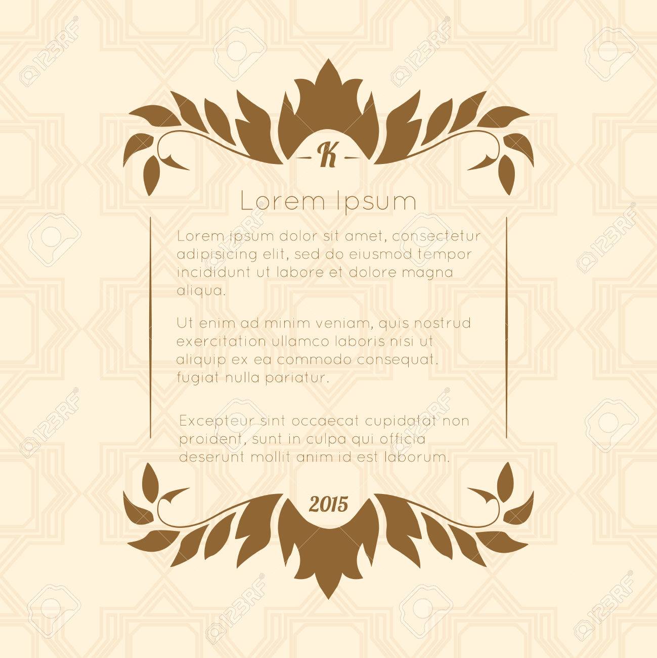 writing border design template