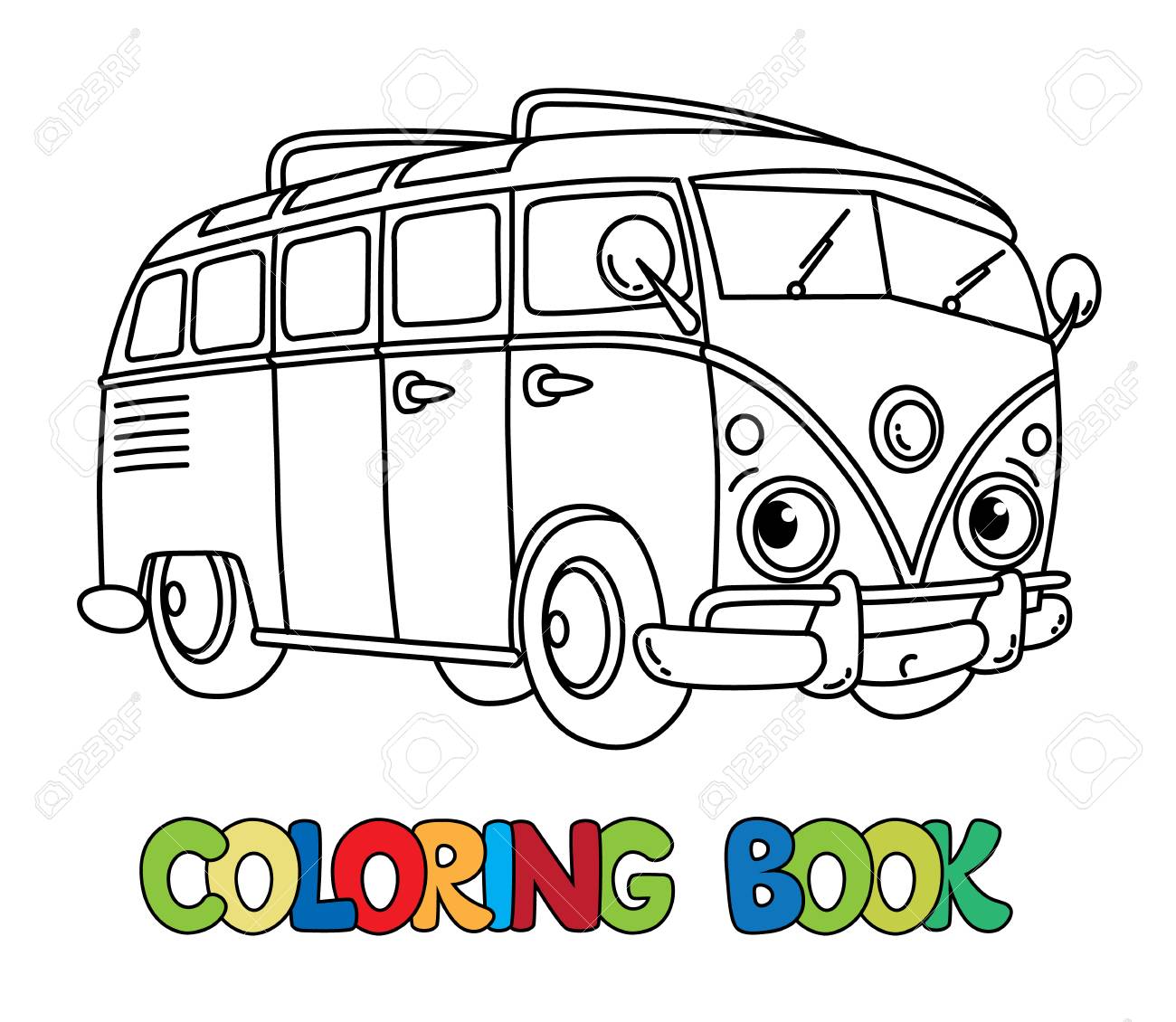 vw bus coloring book