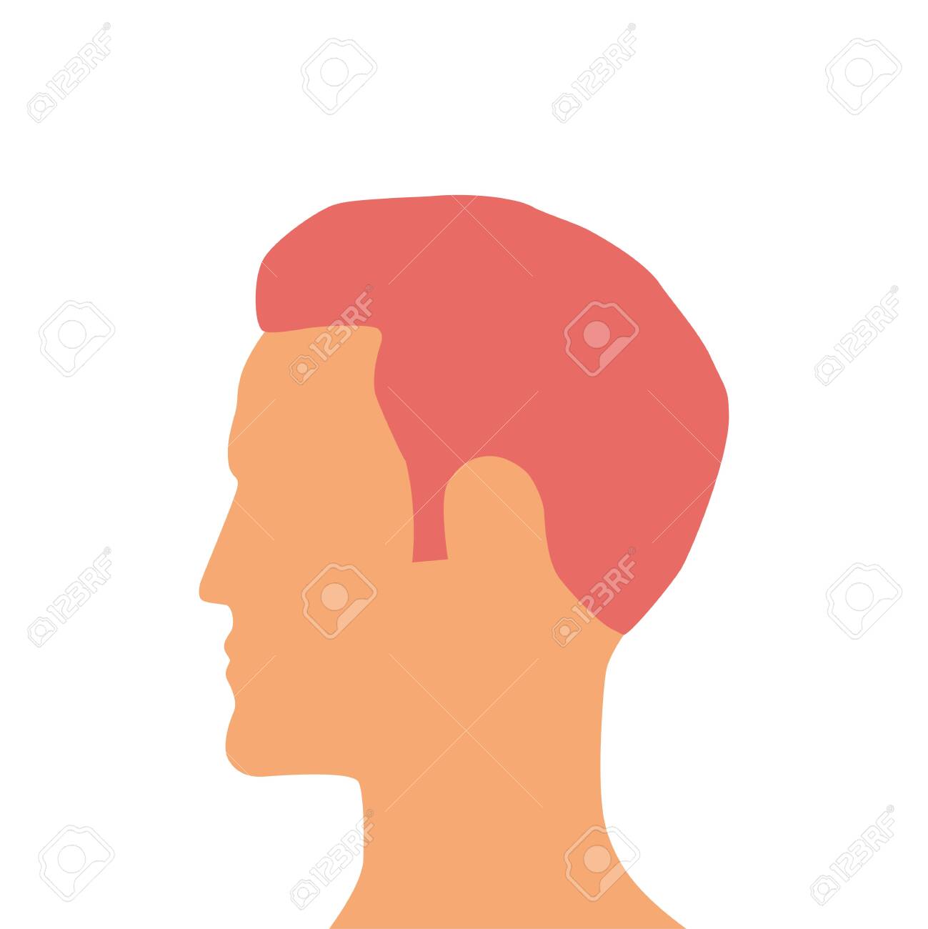head side view icon