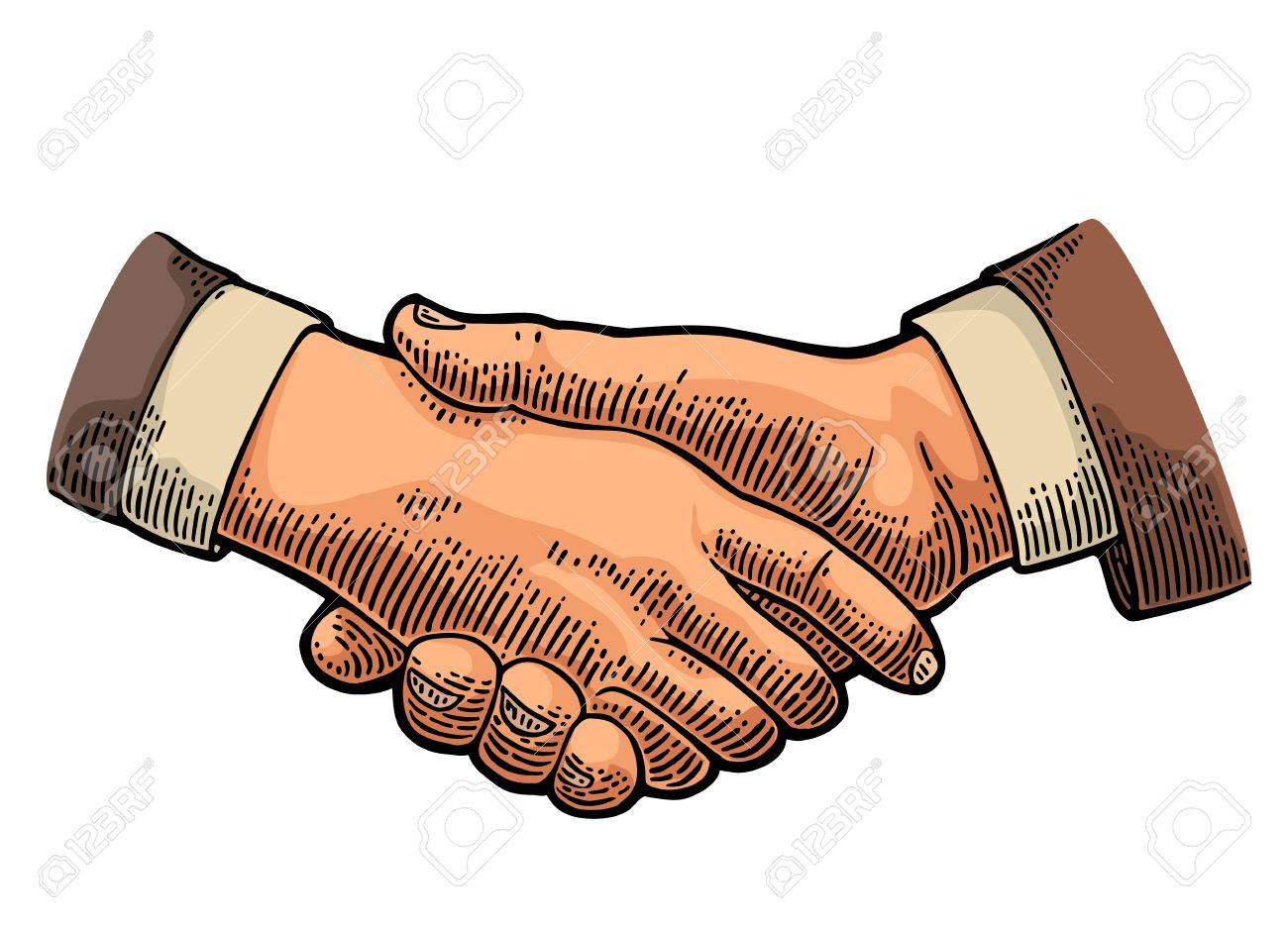 handshake vector illustration