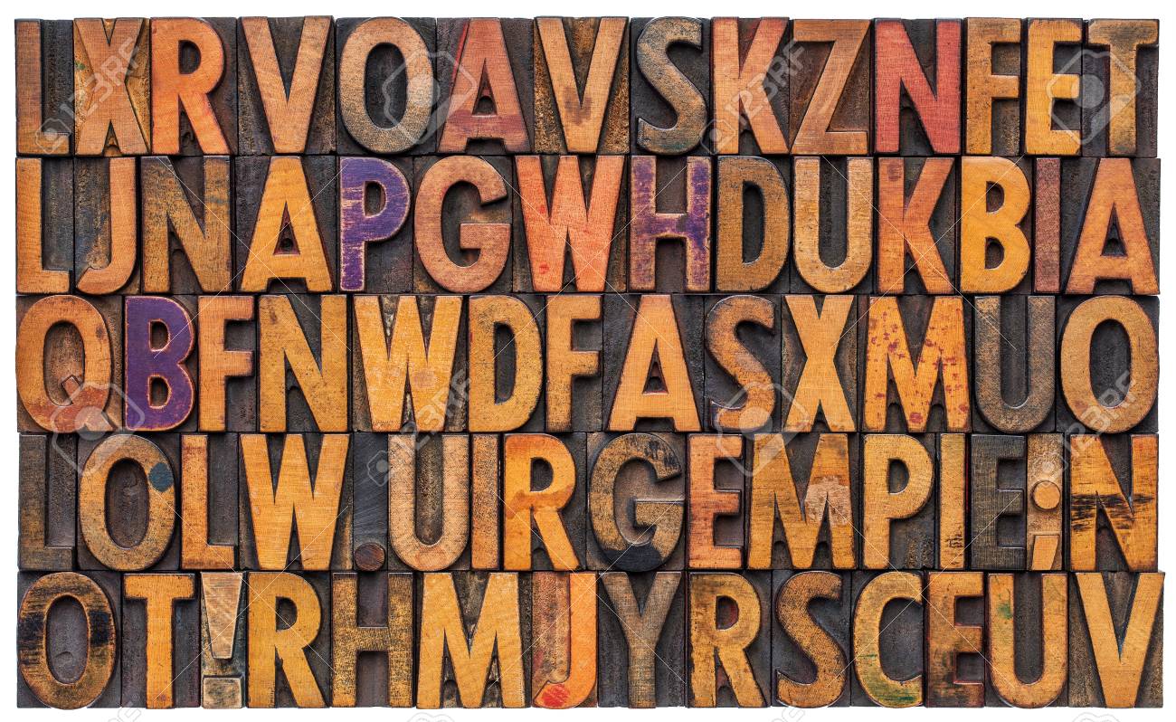 printers block letters