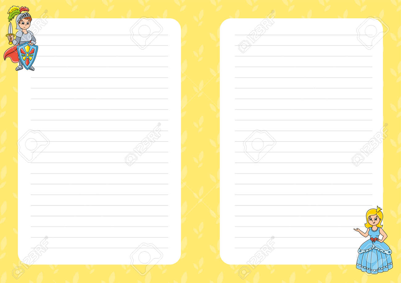 diary paper design template