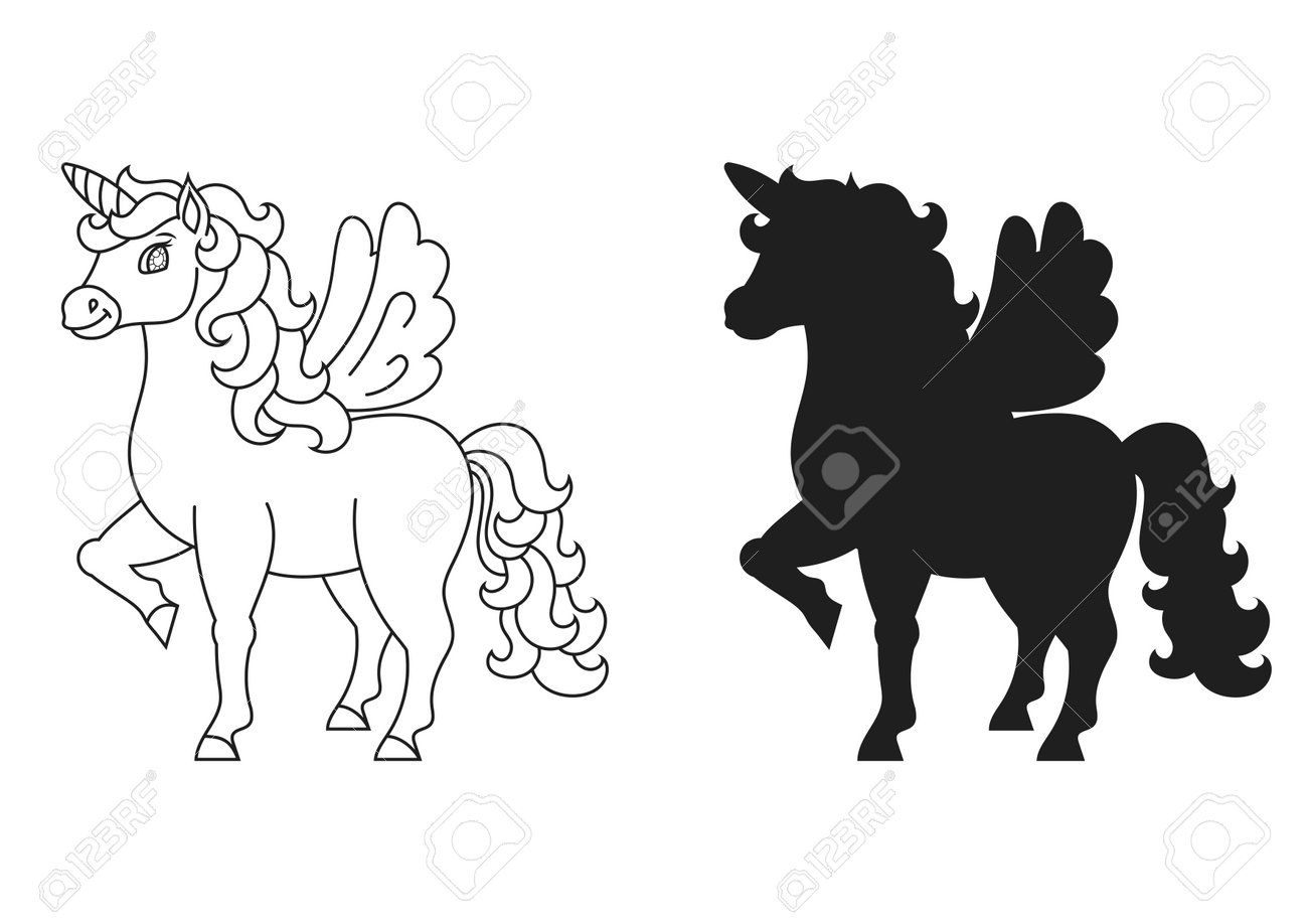 free silhouette coloring pages