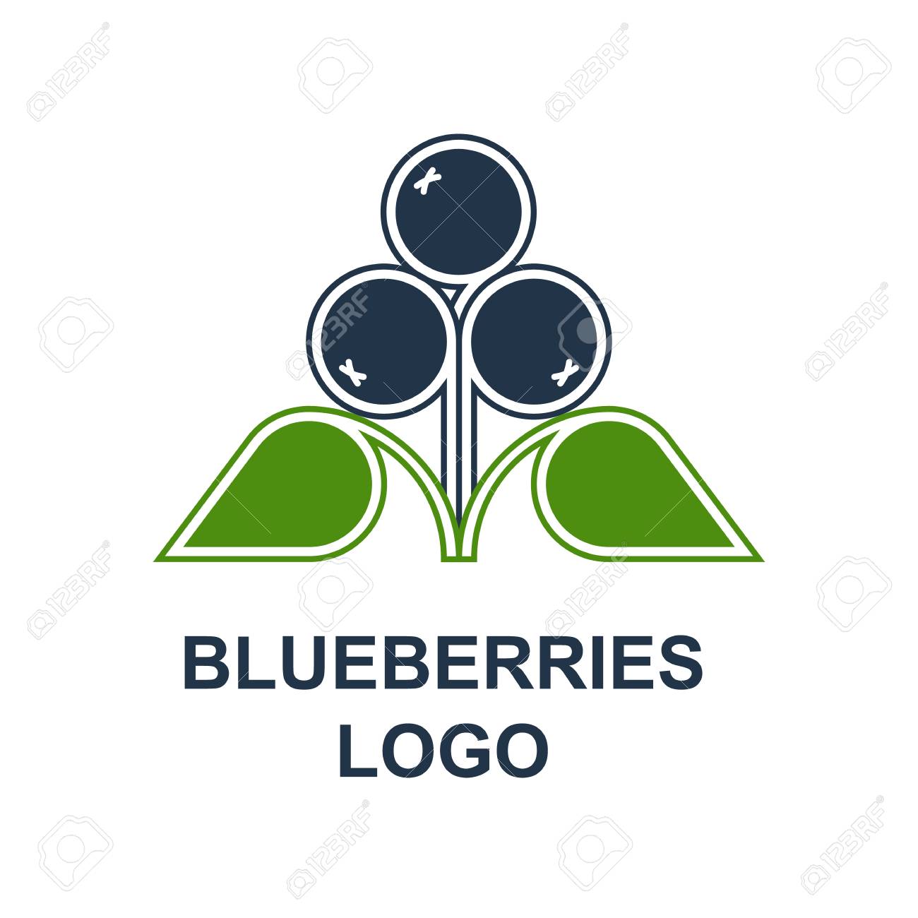 blueberries template