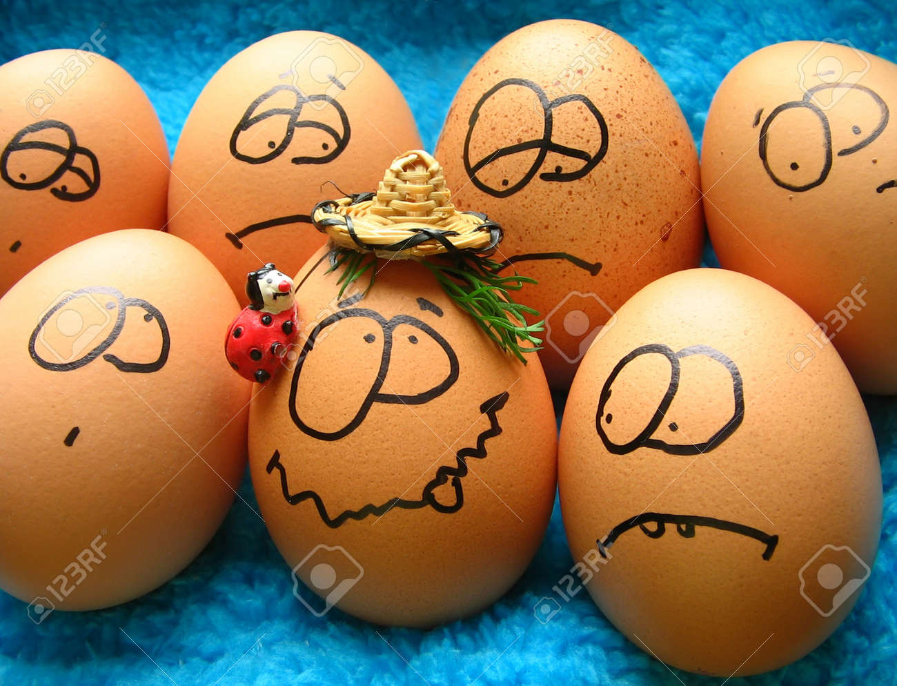 Funny Easter Eggs Stock Photo Picture and Royalty Free Image. Image 18562619