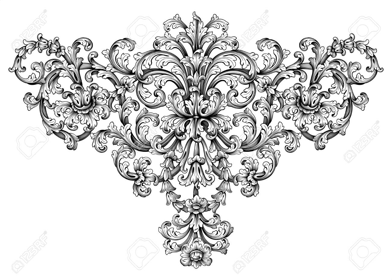 victorian filigree pattern