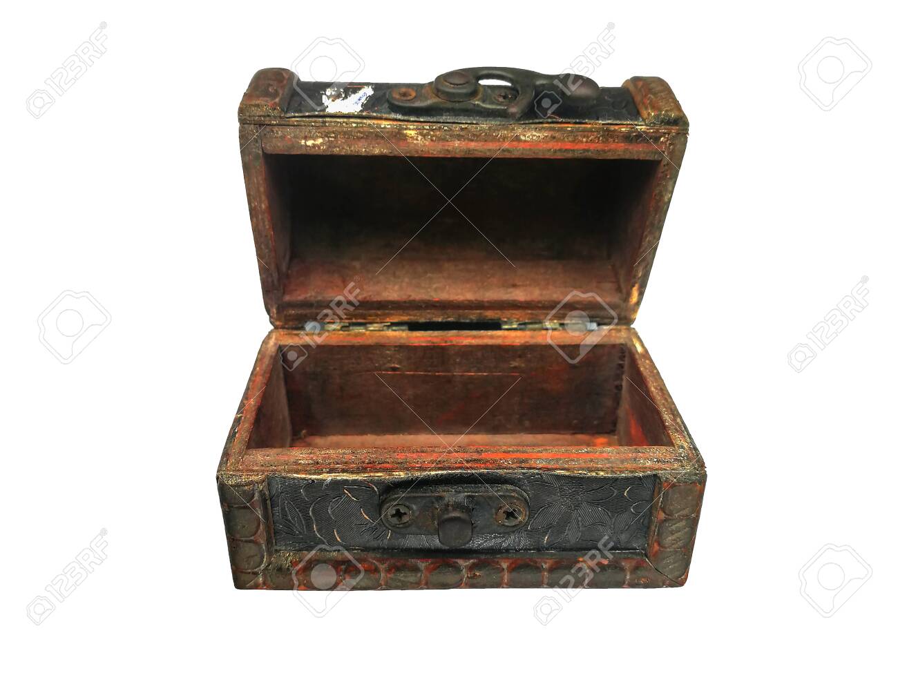 Wooden box open store